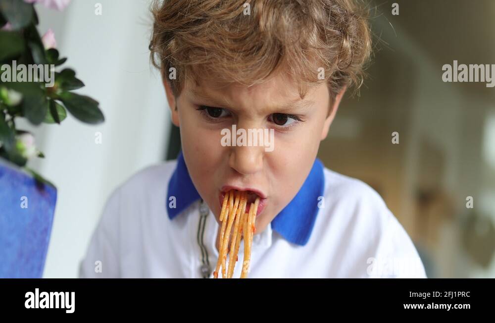 Child messy eating pasta Stock Videos & Footage - HD and 4K Video Clips ...