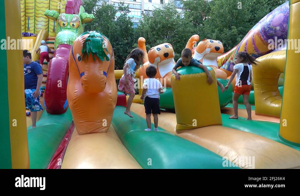 Happy kids fun jump Stock Videos & Footage - HD and 4K Video Clips - Alamy