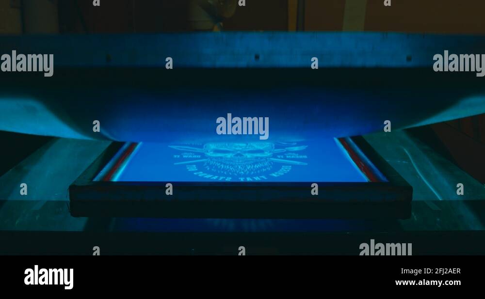 Silk screen printing process - forming a stencil from a screen with of ...