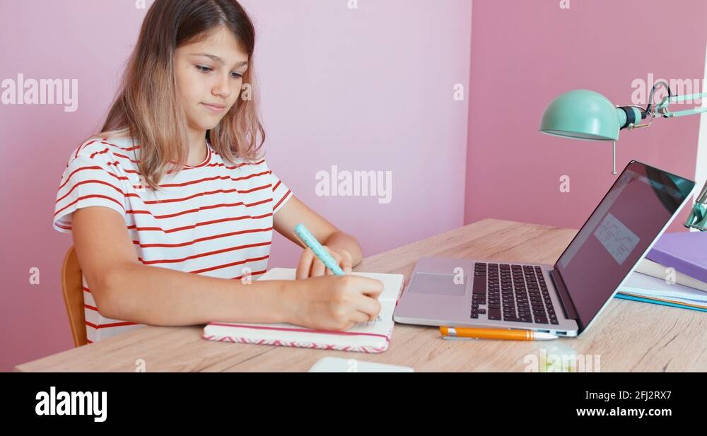 Teenage girl writing desk Stock Videos & Footage - HD and 4K Video ...