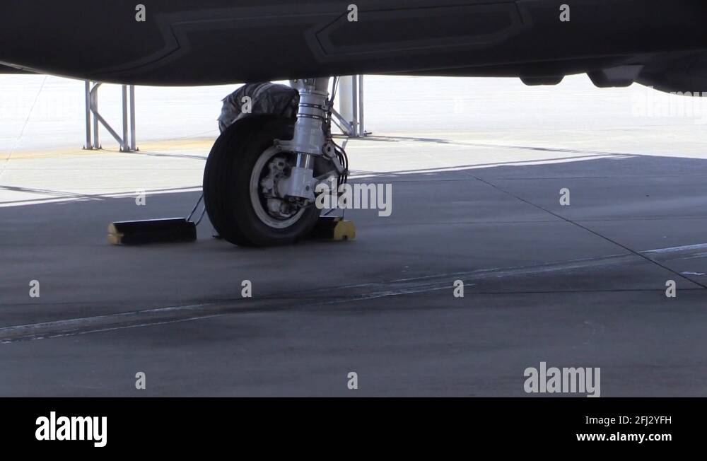 Lockheed Martin F-35 Lightning II is parked in hangar - 2015 Stock ...