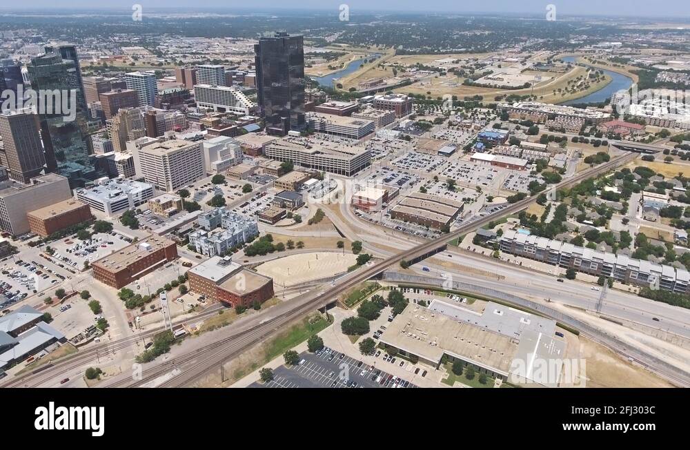 Fort Worth Skyline Aerial 3 Stock Video Footage - Alamy