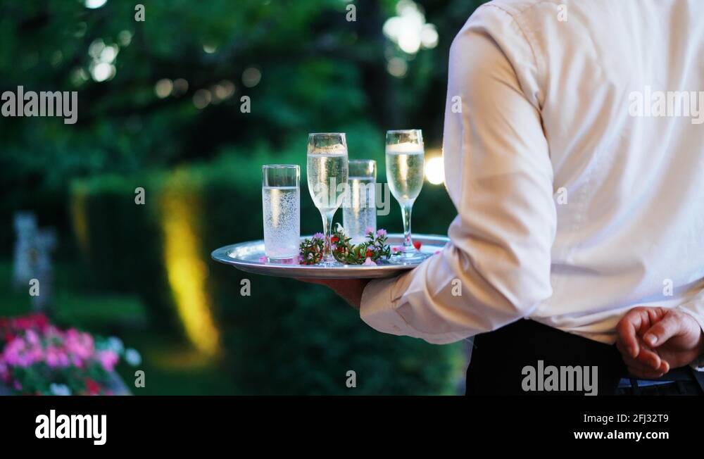 Waiter holding tray water Stock Videos & Footage - HD and 4K Video ...