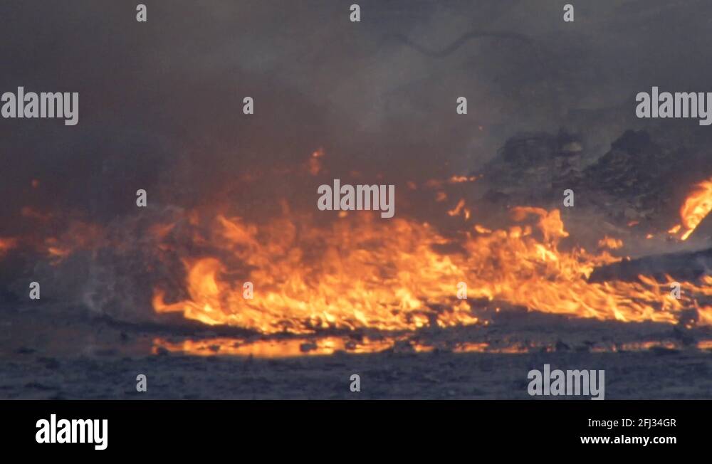 rubber tires on fire in full hd Stock Video Footage - Alamy