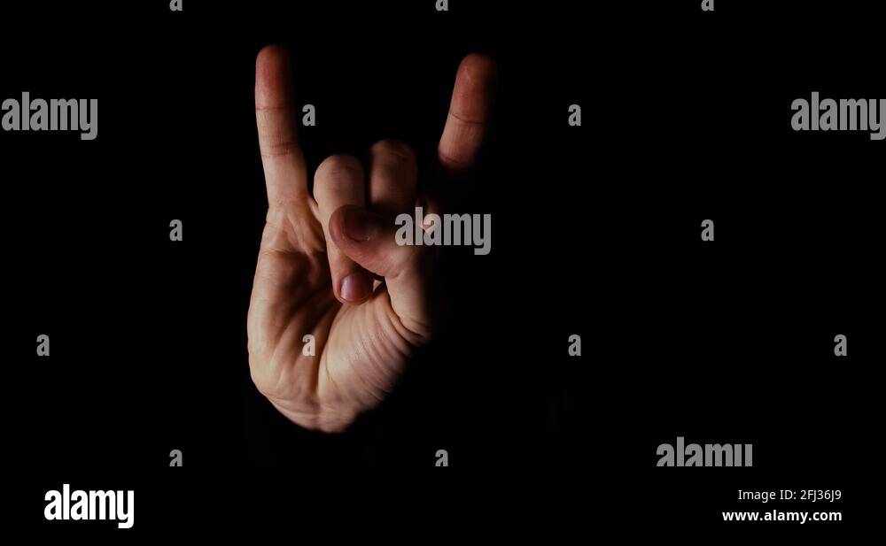 You rock hand signal Stock Videos & Footage - HD and 4K Video Clips - Alamy
