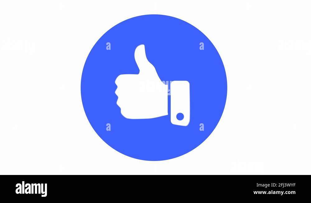 Thumbs Up Icon Symbol, Animated Like Gesture, Social Flat Sign Stock ...
