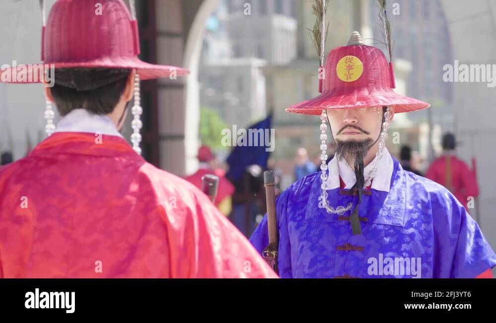 Gyeongbokgung palace guards Stock Videos & Footage - HD and 4K Video ...