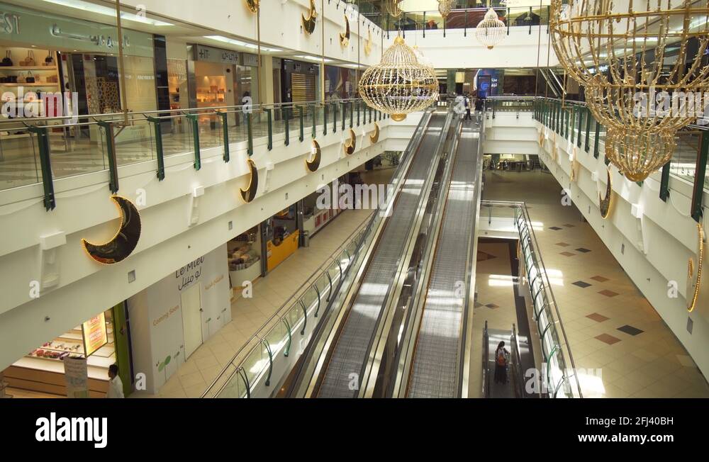 Ornate Interior of the City Center Shopping Mall in Doha, Qatar Stock ...