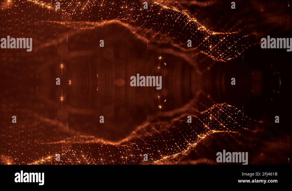 3d Render Of Loop Sci Fi Animation With Glow Particles Form Rolling