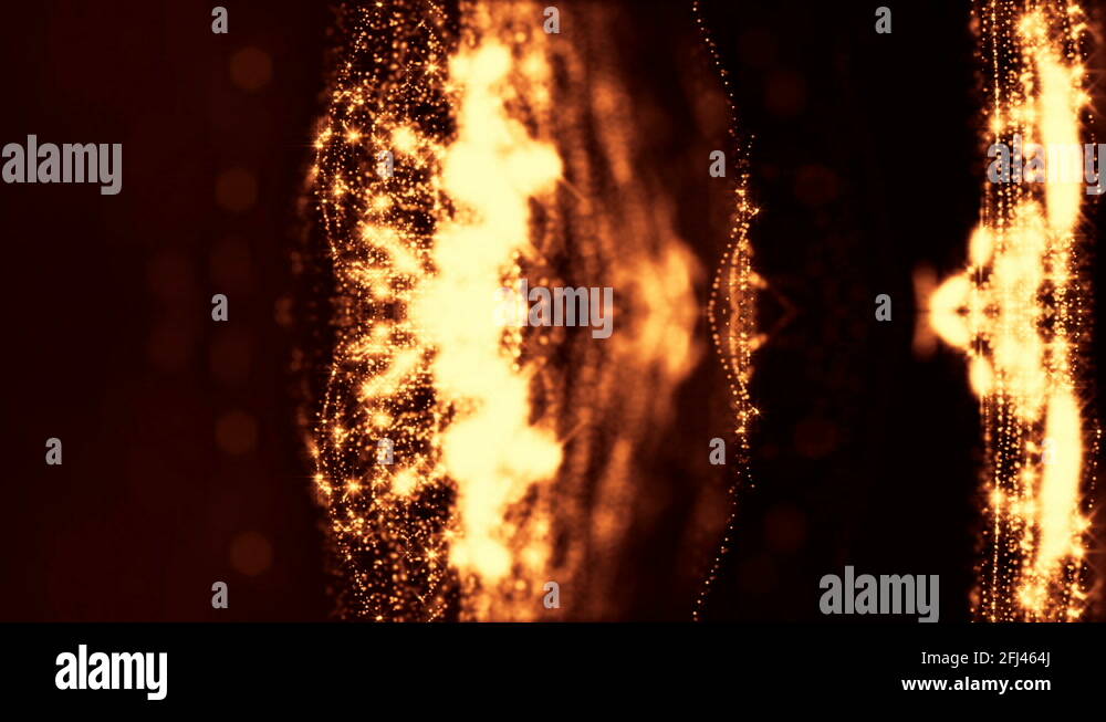 3d Render Of Loop Sci Fi Animation With Glow Particles Form Rolling