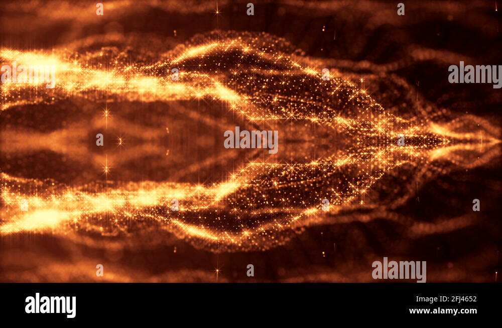 3d Render Of Loop Sci Fi Animation With Glow Particles Form Rolling