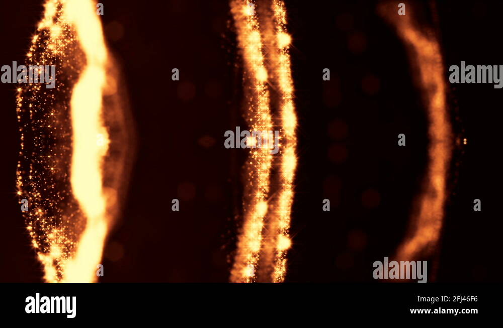3d Render Of Loop Sci Fi Animation With Glow Particles Form Rolling