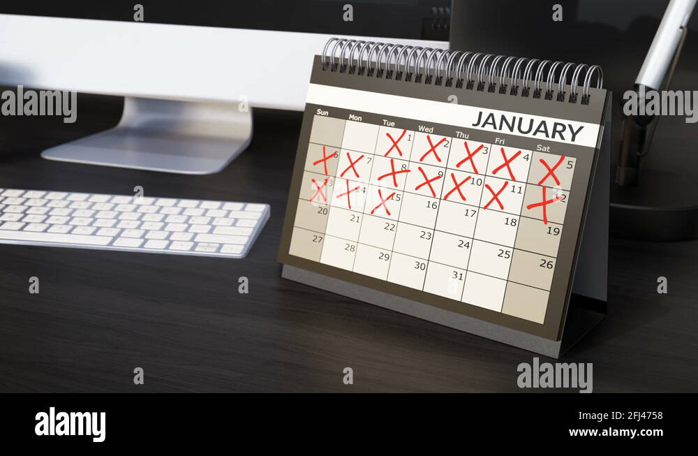 Desk year calendar Stock Videos & Footage - HD and 4K Video Clips - Alamy