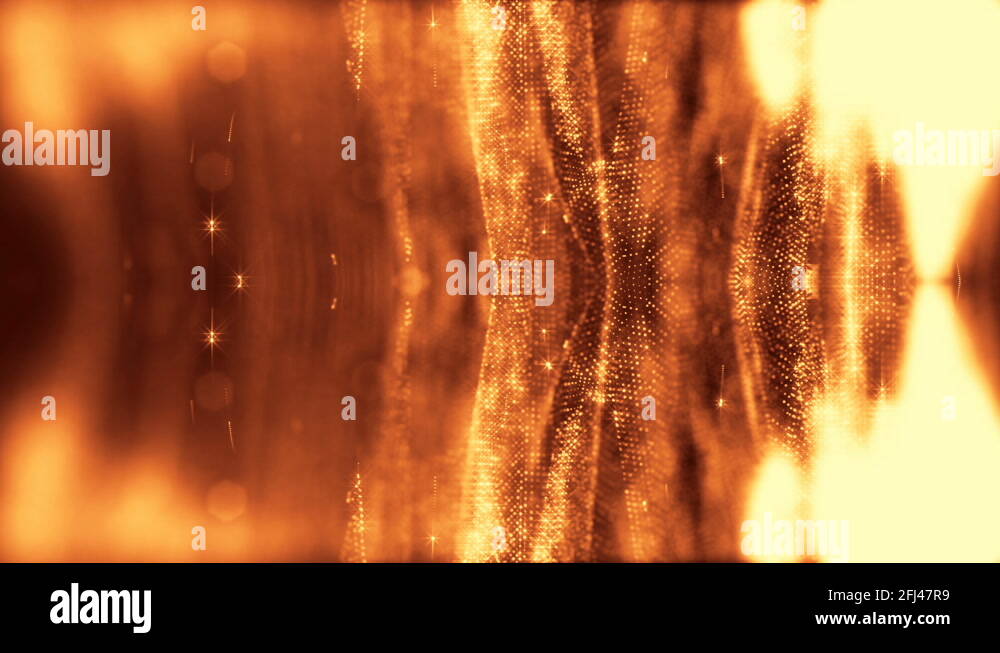 3d Render Of Loop Sci Fi Animation With Glow Particles Form Rolling