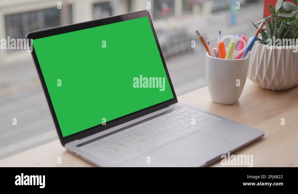 Workplace with laptop windows view Stock Videos & Footage - HD and 4K ...