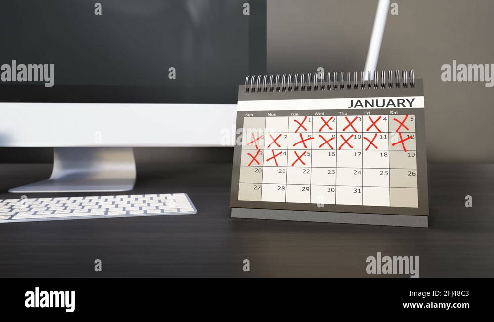Ticking off dates calendar Stock Videos & Footage - HD and 4K Video ...