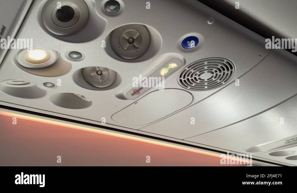 Overhead console airplane interior Stock Videos & Footage - HD and 4K ...