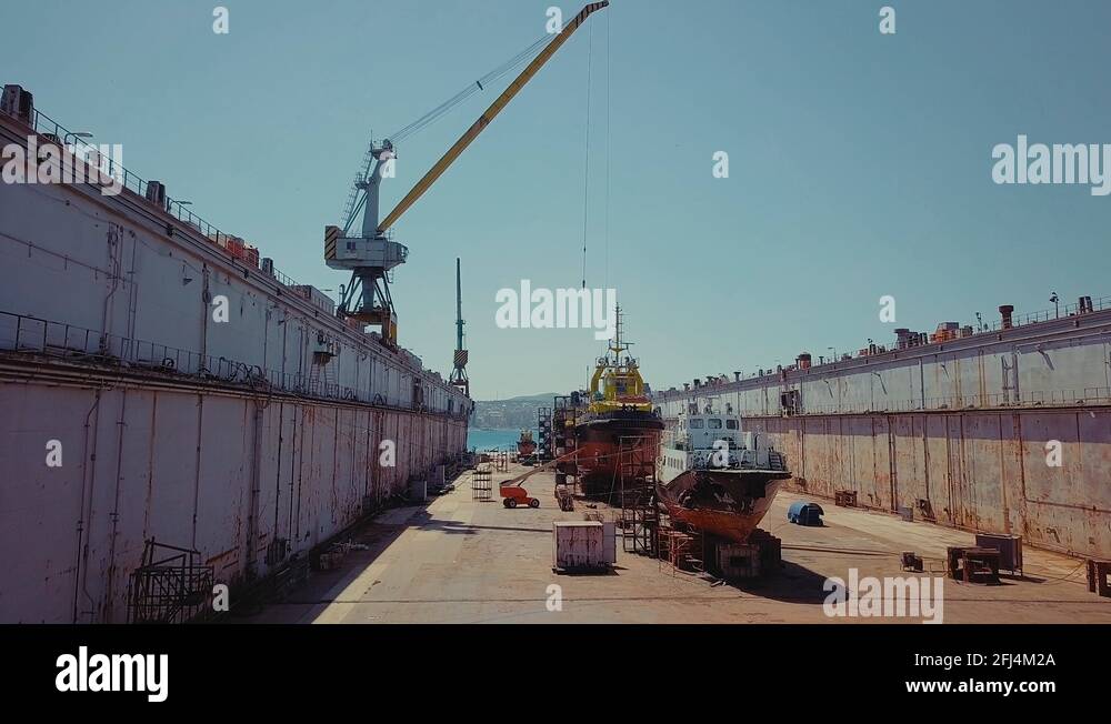 Floating dry dock in shipyard Stock Videos & Footage - HD and 4K Video ...