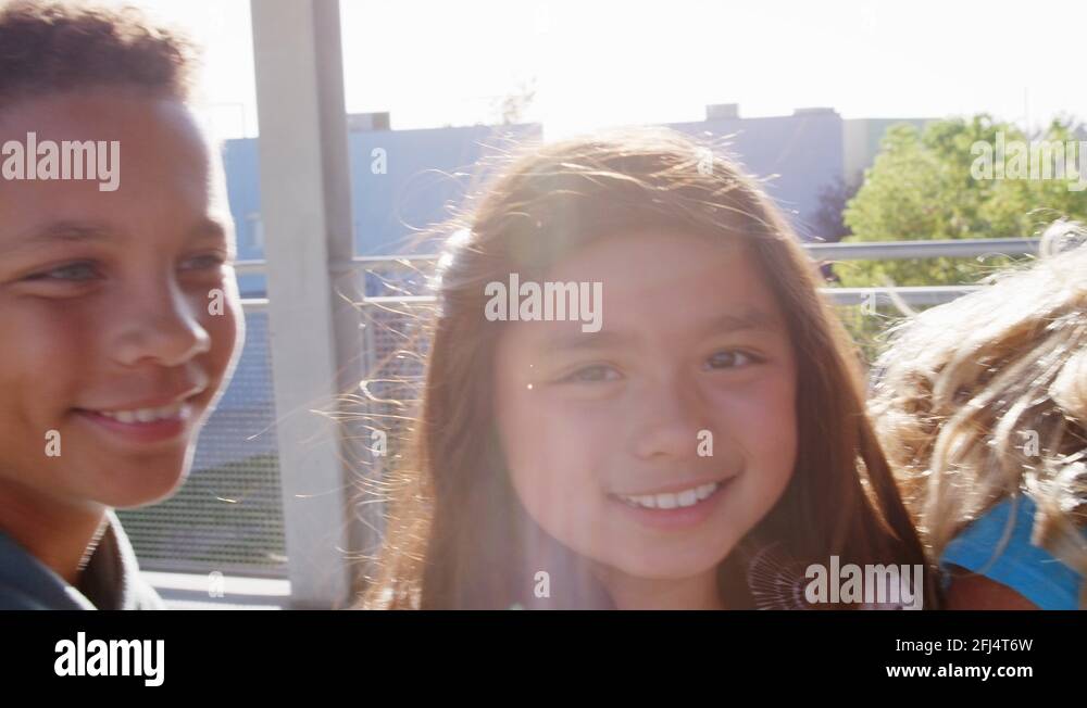 Group portrait smiling kids standing Stock Videos & Footage - HD and 4K ...