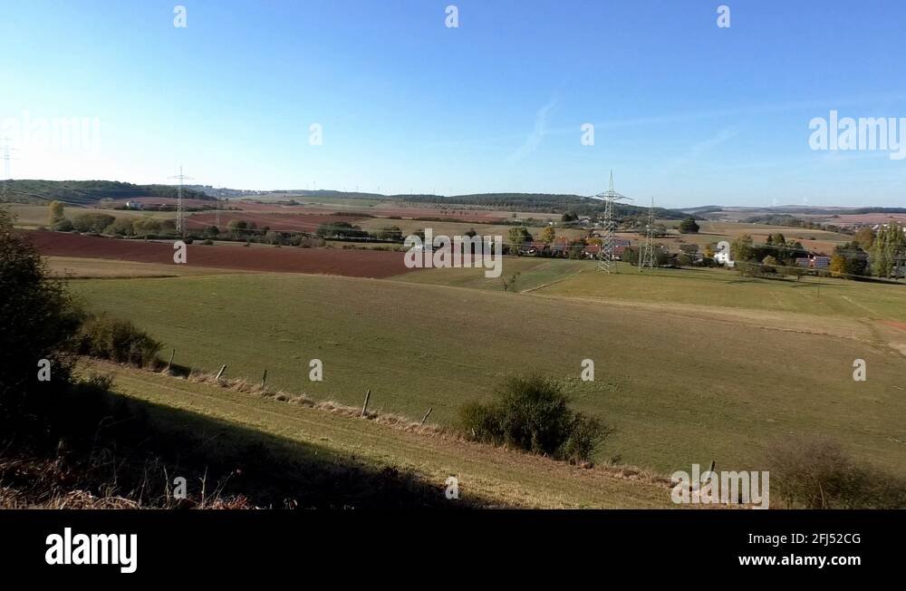 Pylons on the german landscape Stock Videos & Footage - HD and 4K Video ...
