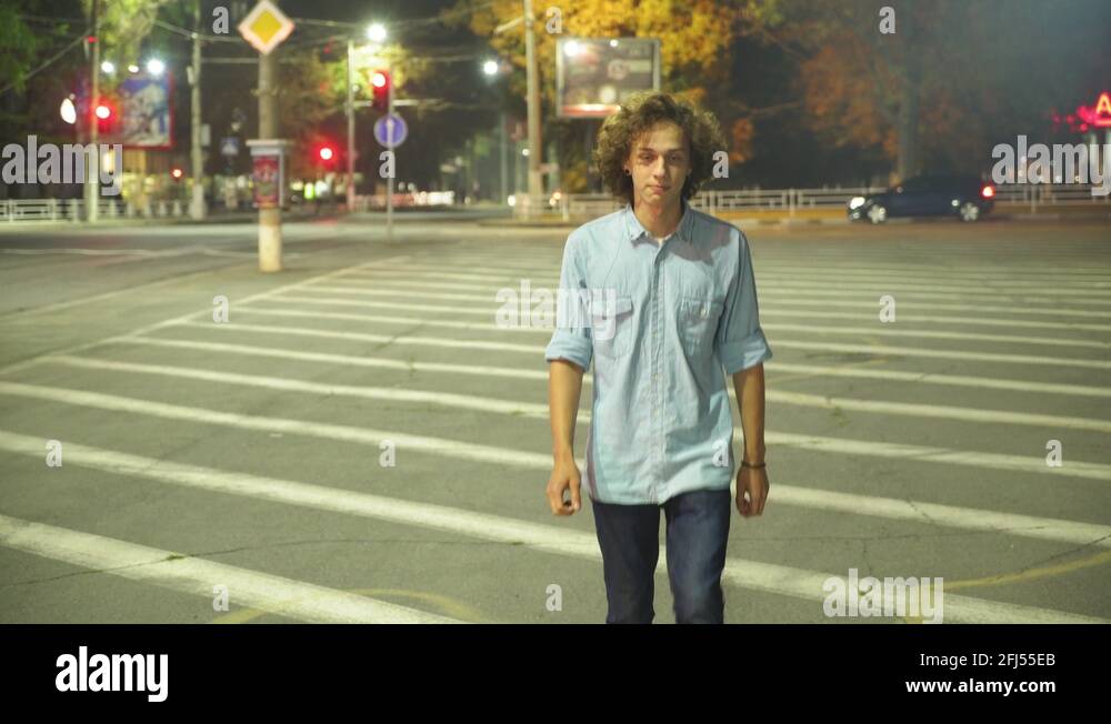 Man walking zebra crossing in Stock Videos & Footage - HD and 4K Video ...