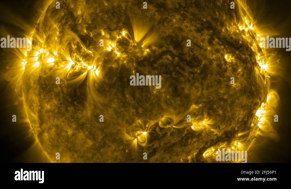 NASA's SDO captures the sun in different wavelengths - 2015 Stock Video ...
