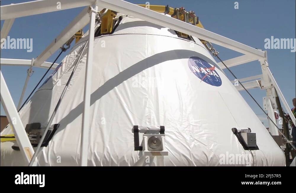 NASA's Orion spacecraft carries by truck to U.S. Military base for test ...