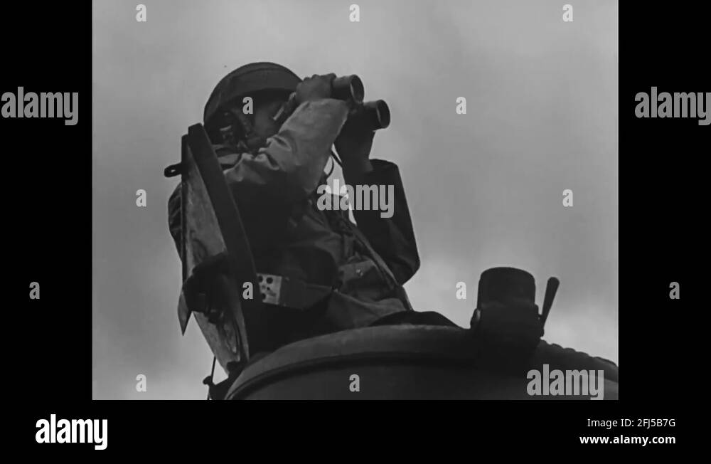 Allied troops advance through enemy positions, aircrafts heavy bombing ...