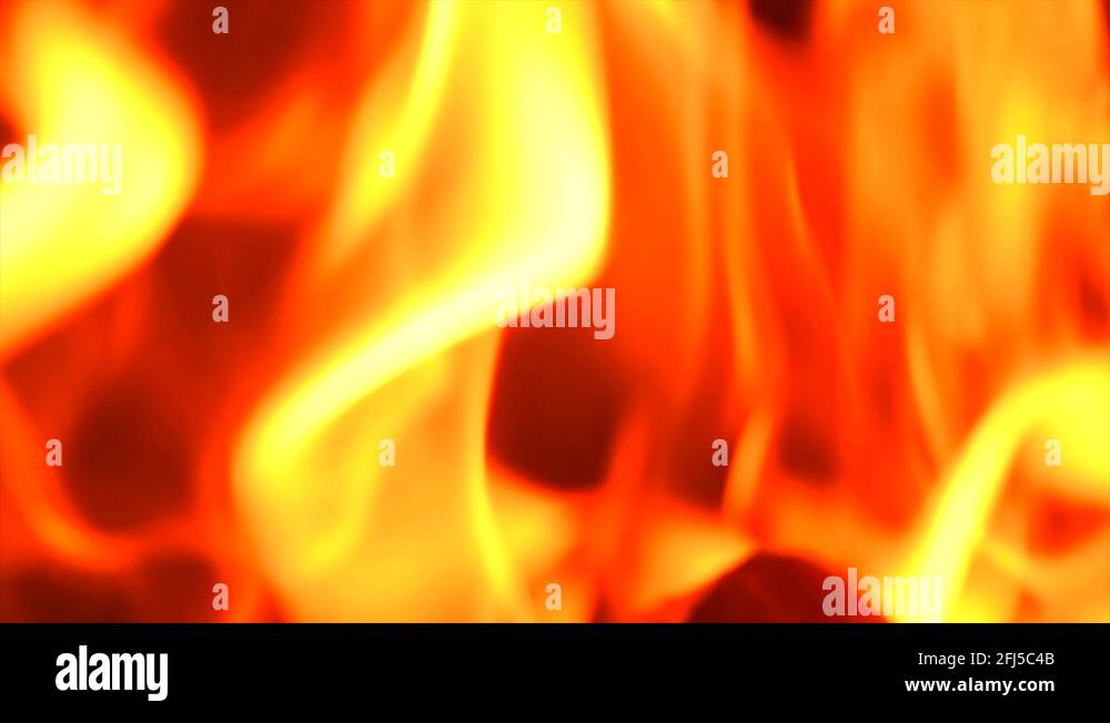 Fire flame background closeup. Sparks from bonfire over dark night ...