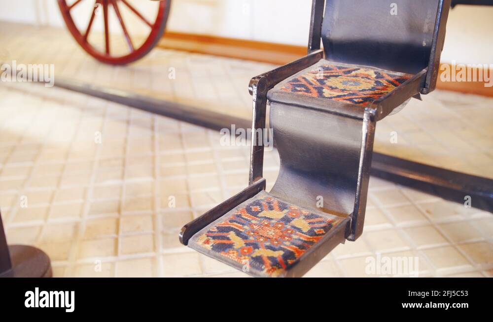 Horse carriage steps foldable stairs close-up 4K Stock Video Footage ...