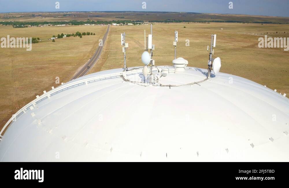 Water tower with mobile radio transmitter Stock Videos & Footage - HD ...