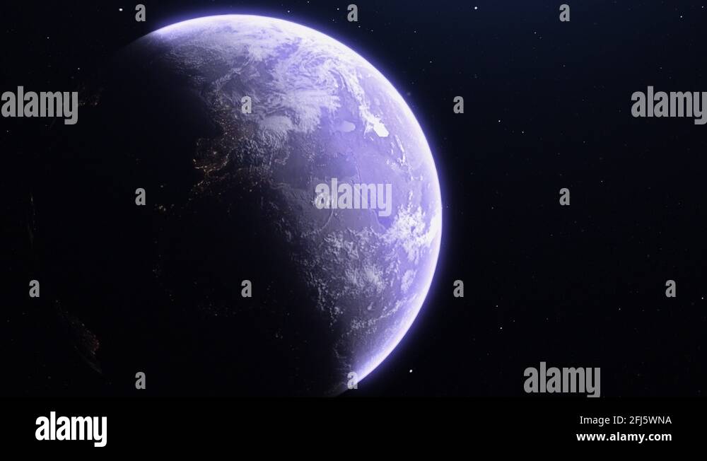 Planet Earth from Space. Little blue planet Stock Video Footage - Alamy
