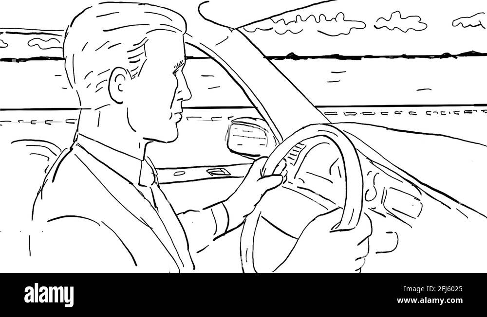 Driver line drawing Stock Videos & Footage - HD and 4K Video Clips - Alamy