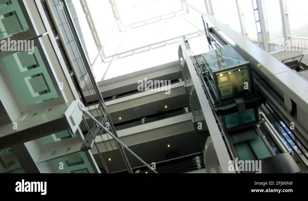 Lift/ Elevator going up in building Stock Video Footage - Alamy