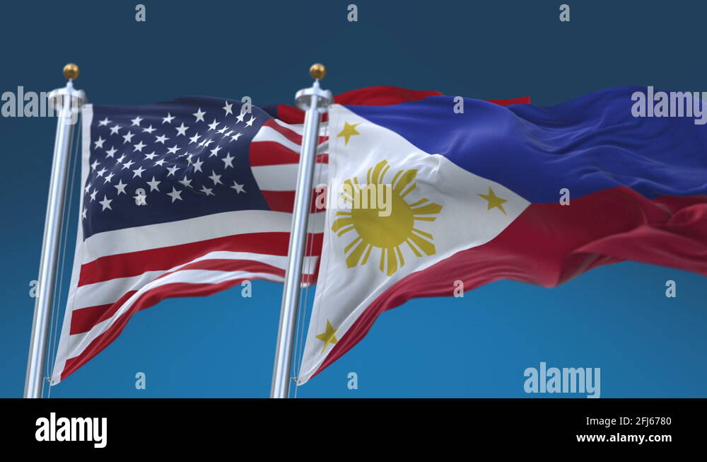 4k Seamless United States of America and Philippines Flag background ...