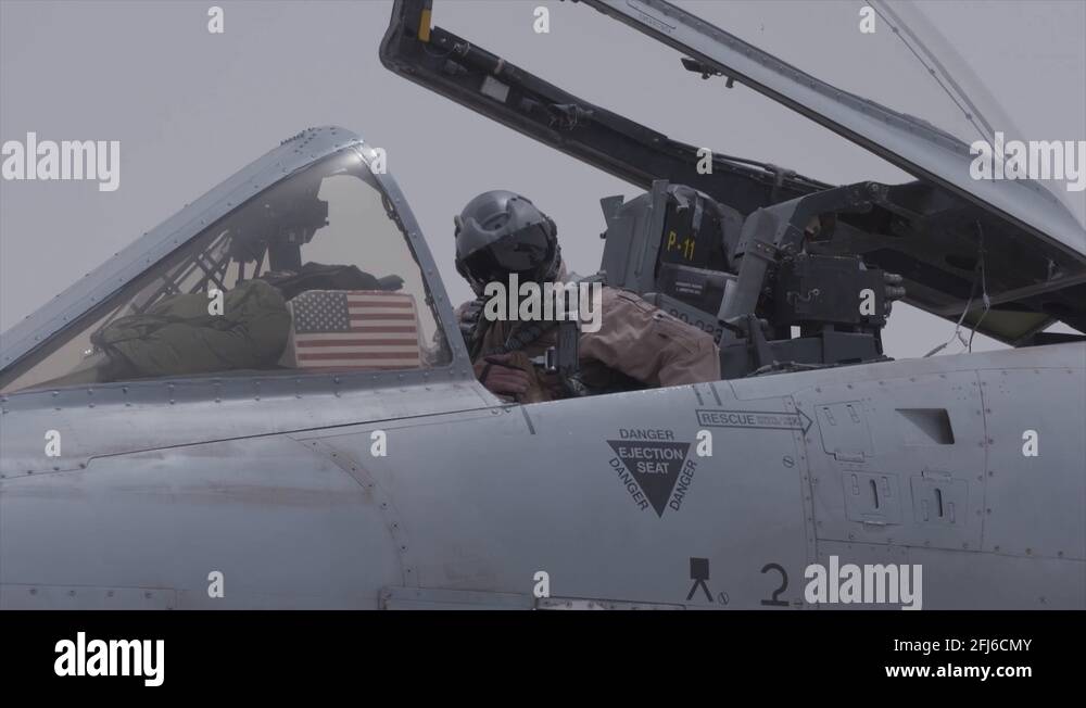 Jet fighter pilot closing cockpit Stock Video Footage - Alamy