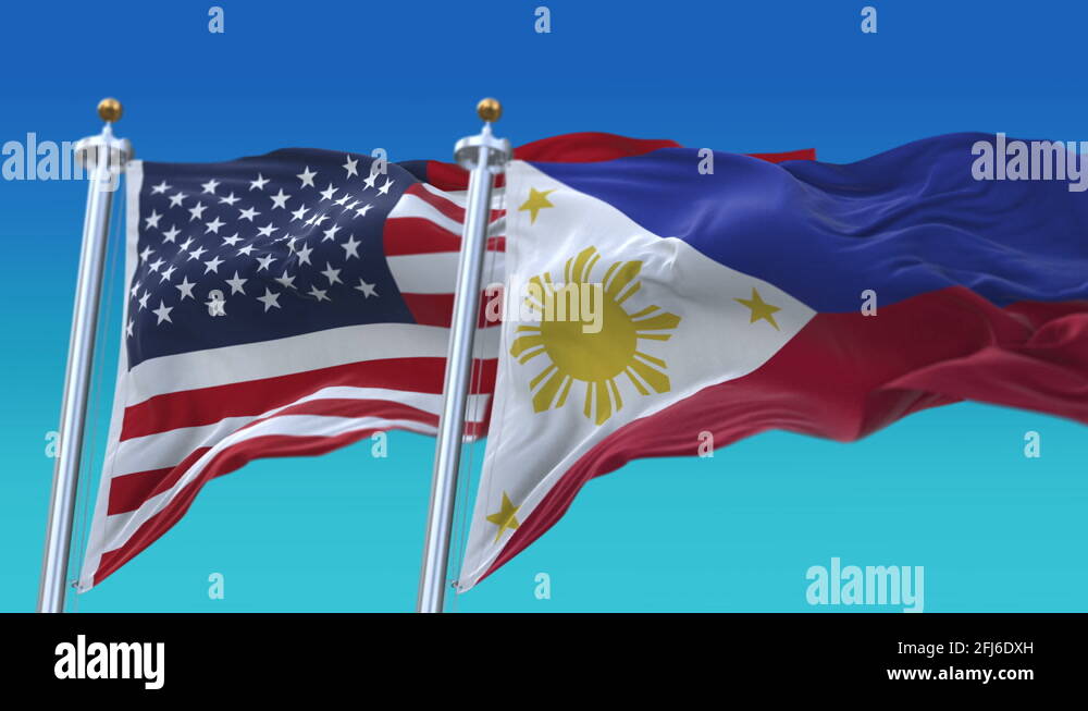 4k Seamless United States of America and Philippines Flag background ...