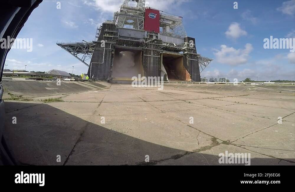 Stennis space center conducts water flow test on the B-2 Test Stand ...
