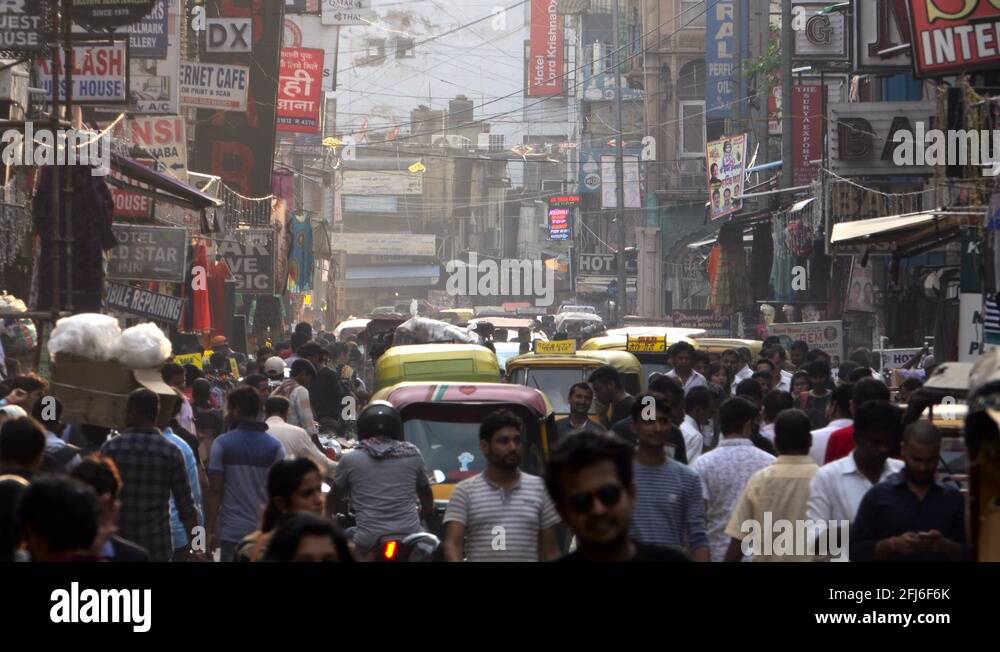 Crowded street in new delhi Stock Videos & Footage - HD and 4K Video ...