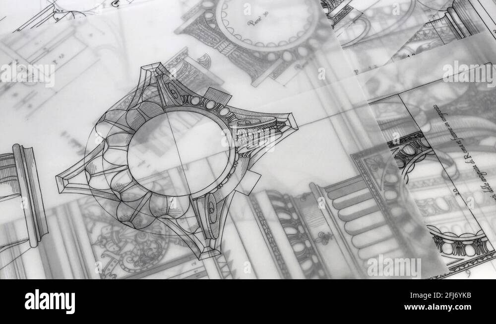 blueprints - drawings of antique architecture - drawings of antique ...