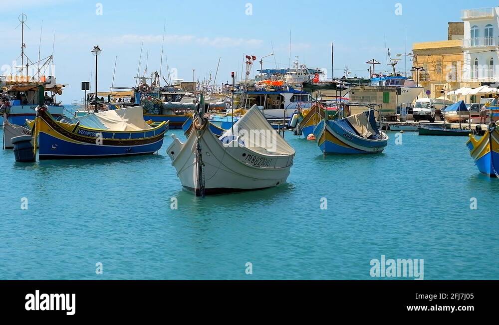 Traditional maltese luzzu boats Stock Videos & Footage - HD and 4K ...