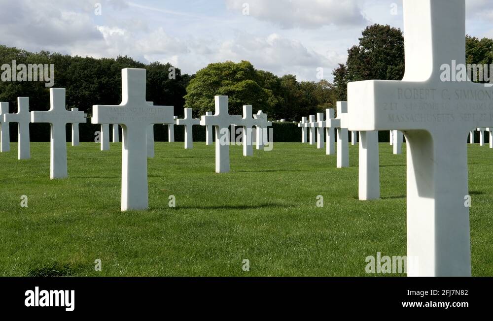 White crosses at wwii cemetery Stock Videos & Footage - HD and 4K Video ...