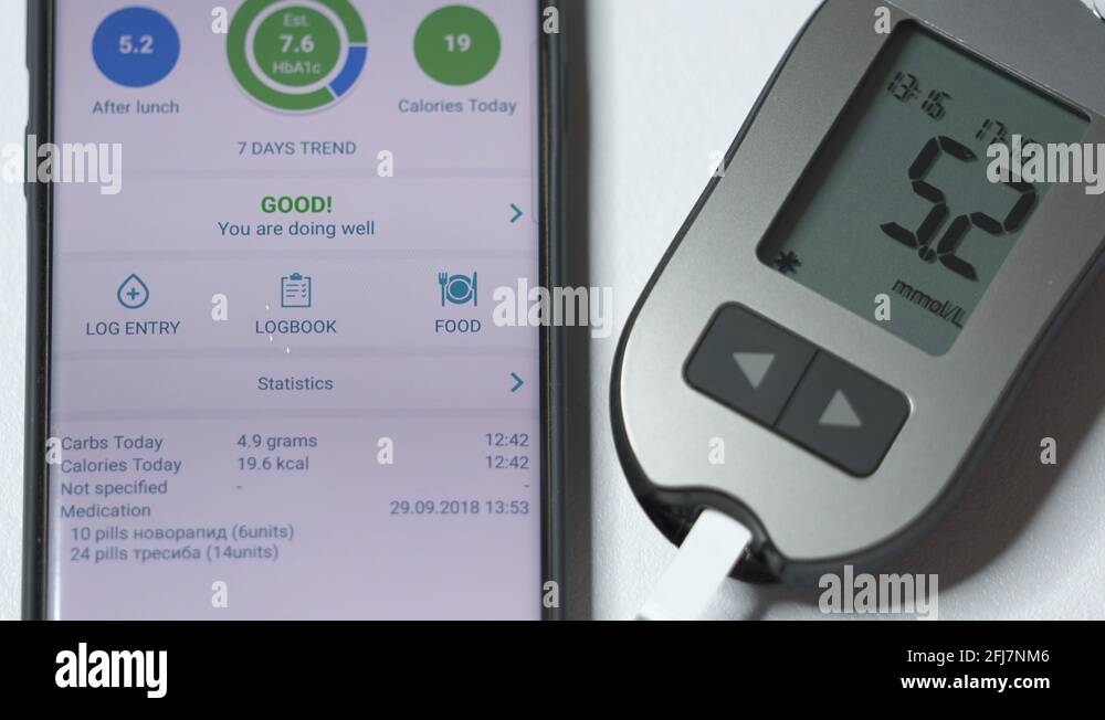 Glucose meter app Stock Videos & Footage - HD and 4K Video Clips - Alamy
