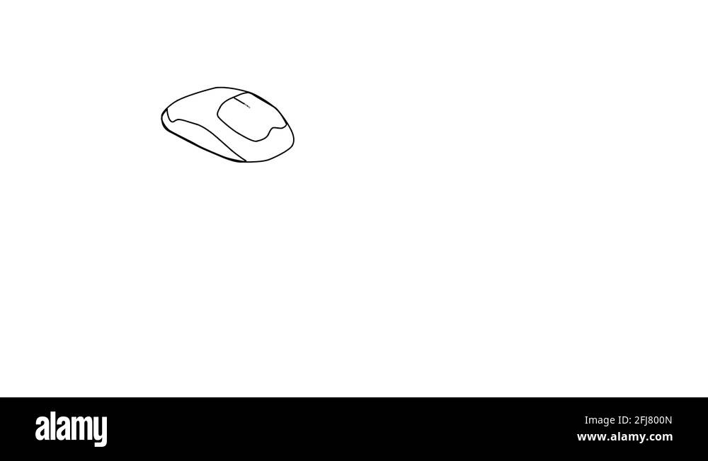 Animated drawing of blue and pink computer mice make heart shape with ...