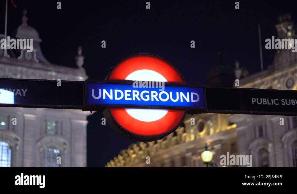 Illuminated underground sign Stock Videos & Footage - HD and 4K Video ...