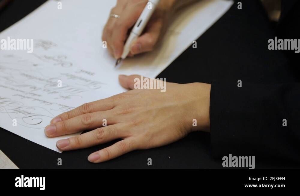 Written calligraphy Stock Videos & Footage - HD and 4K Video Clips - Alamy