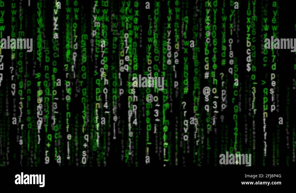 A Matrix code style animated loop Stock Video Footage - Alamy