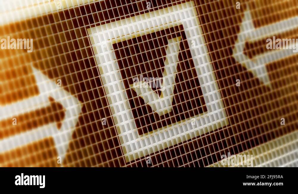 Checkbox on the Screen. 4K Resolution. Encoder Prores 4444. Looping Stock Video Footage - Alamy