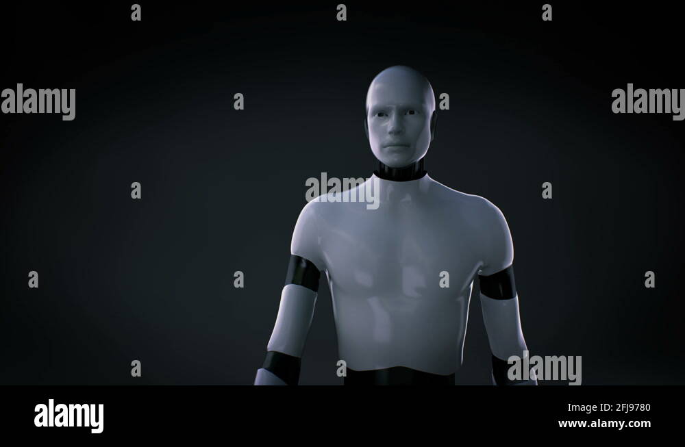 Robot touching Global earth network connecting mobile, smart home ...