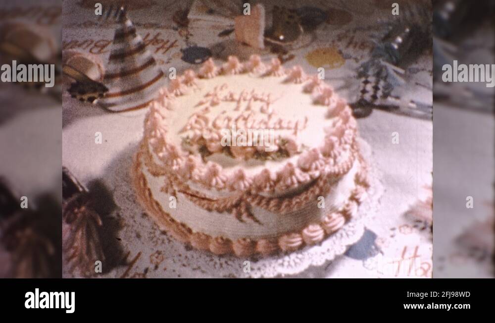 THE END Birthday Cake Animation Old Ending Retro Graphic Home Movie ...